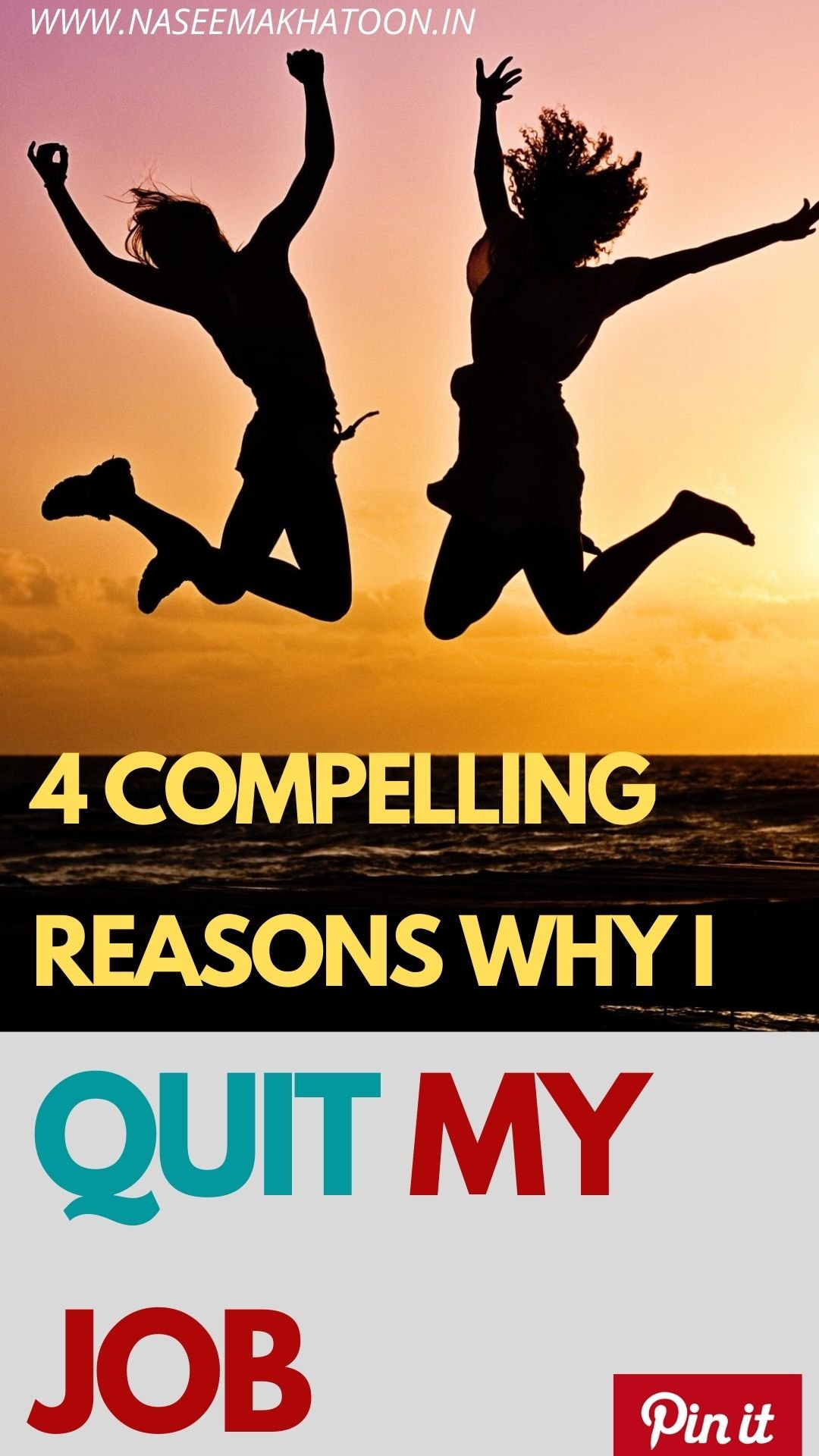 4 REASONS WHY I QUIT MY JOB WITH NO PLAN - NASEEMA KHATOON